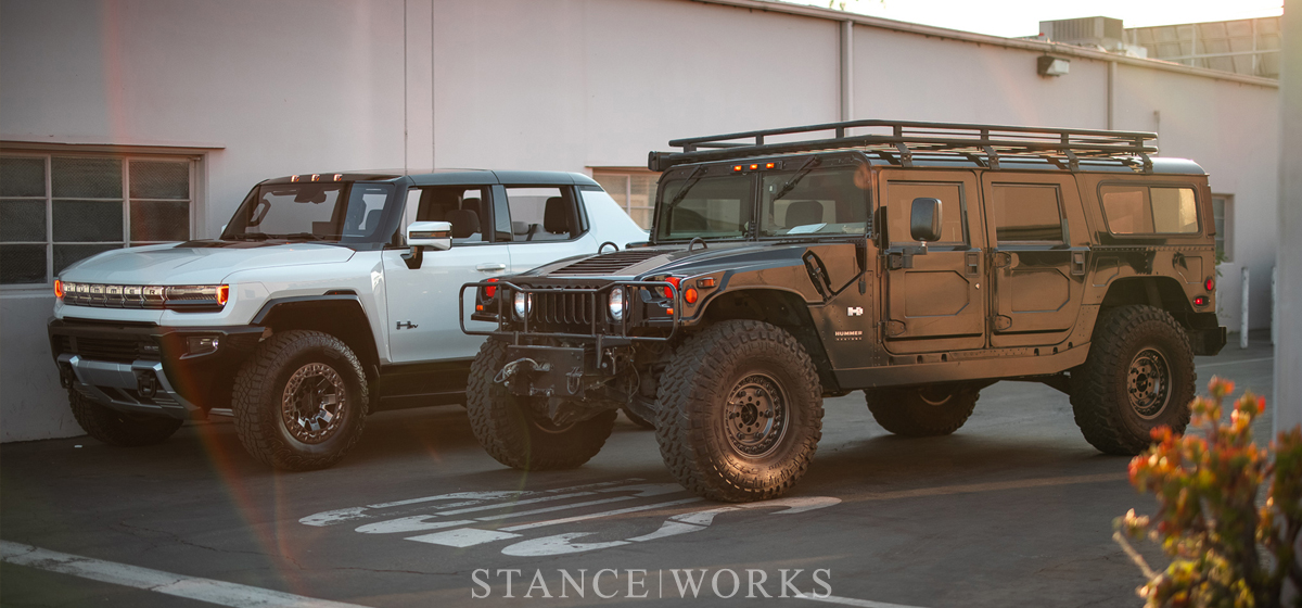 The Hummer H1 Vs The GMC Hummer EV StanceWorks
